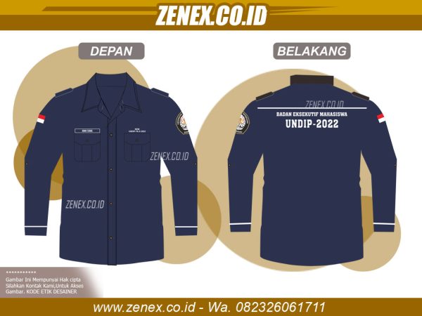 Template Vector Desain Baju Pdh Pdl Polos | Zenex Konveksi